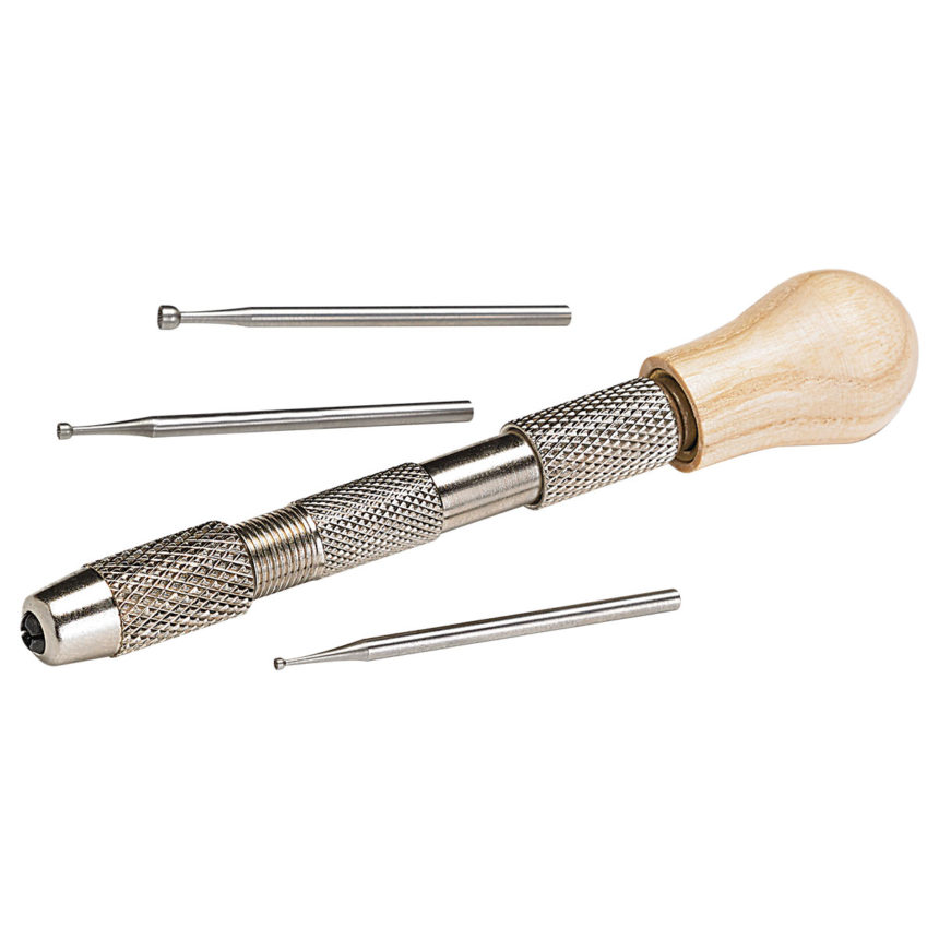 Wire Rounder Pin Vice with 3 Burs – Cambridge Time Spares