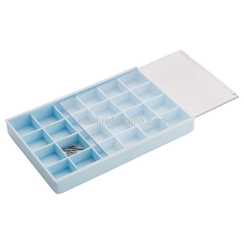 Box Plastic with 24 Compartments and Transparent Top (Blue) – Cambridge ...