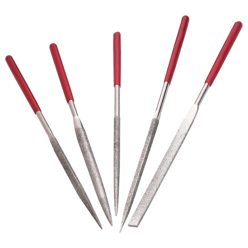 Diamond Cut File Set of 5 in Plastic Pouch – Cambridge Time Spares