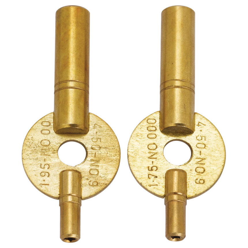 Brass Keys for Carriage Clock – Cambridge Time Spares