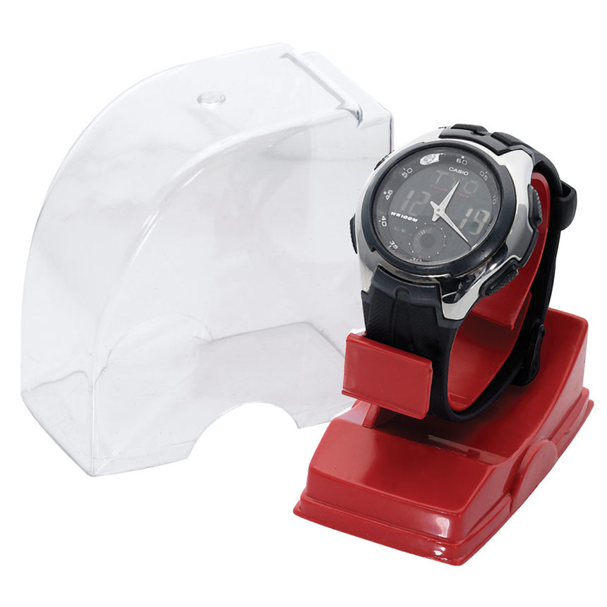 Plastic Watch Display Stand with Transparent Top – Cambridge Time Spares