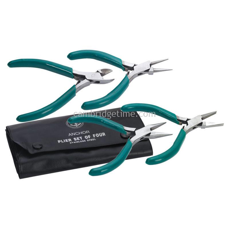 Plier Set of 4 – Stainless Steel – Cambridge Time Spares