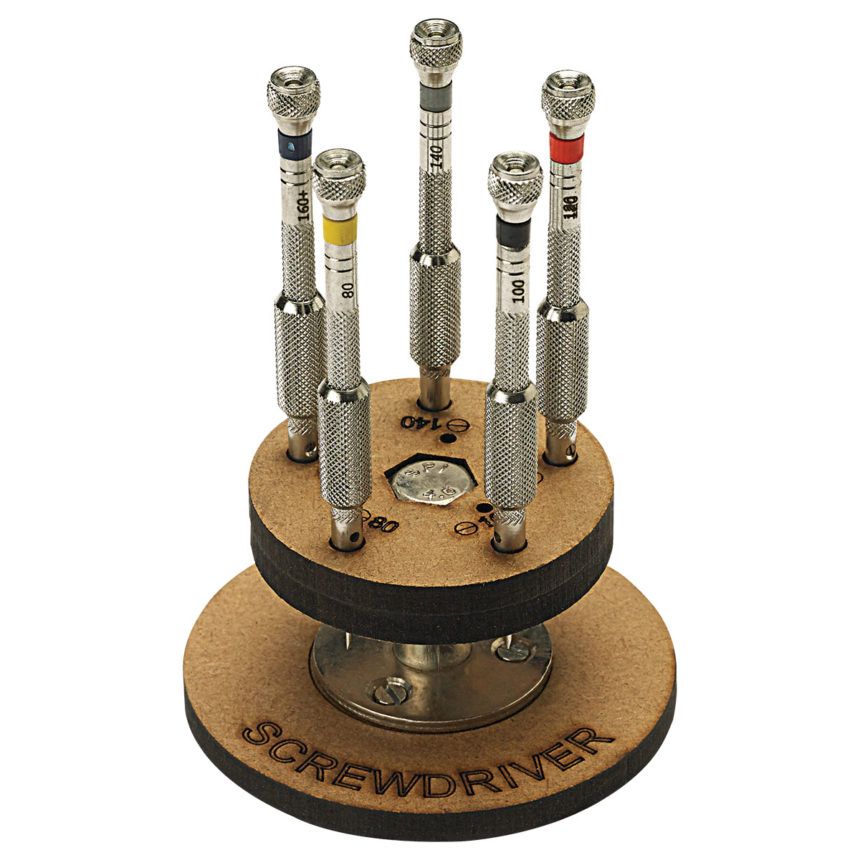 Premium Screw Driver with Barrel Grips on Wood Swivel Stand – Cambridge ...