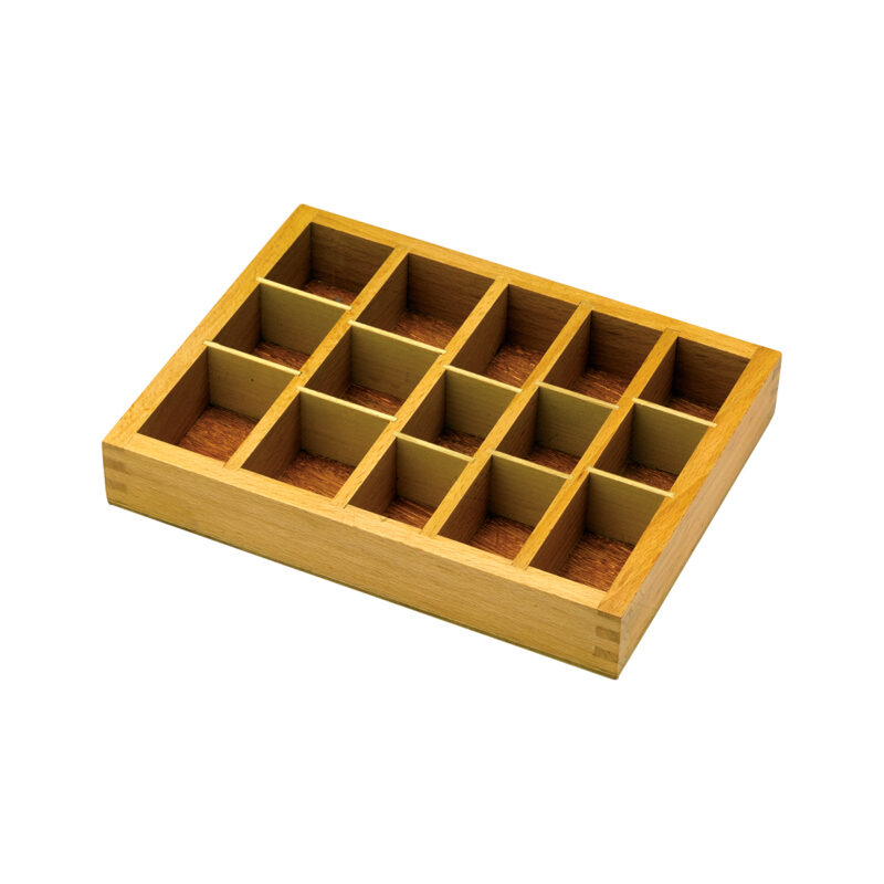 Wooden Bur Organiser with 15 Compartments – Cambridge Time Spares